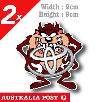 TOYOTA Logo TAZ Tornado, Tasmanian Devil Looney Tunes Car Funny Logo ...