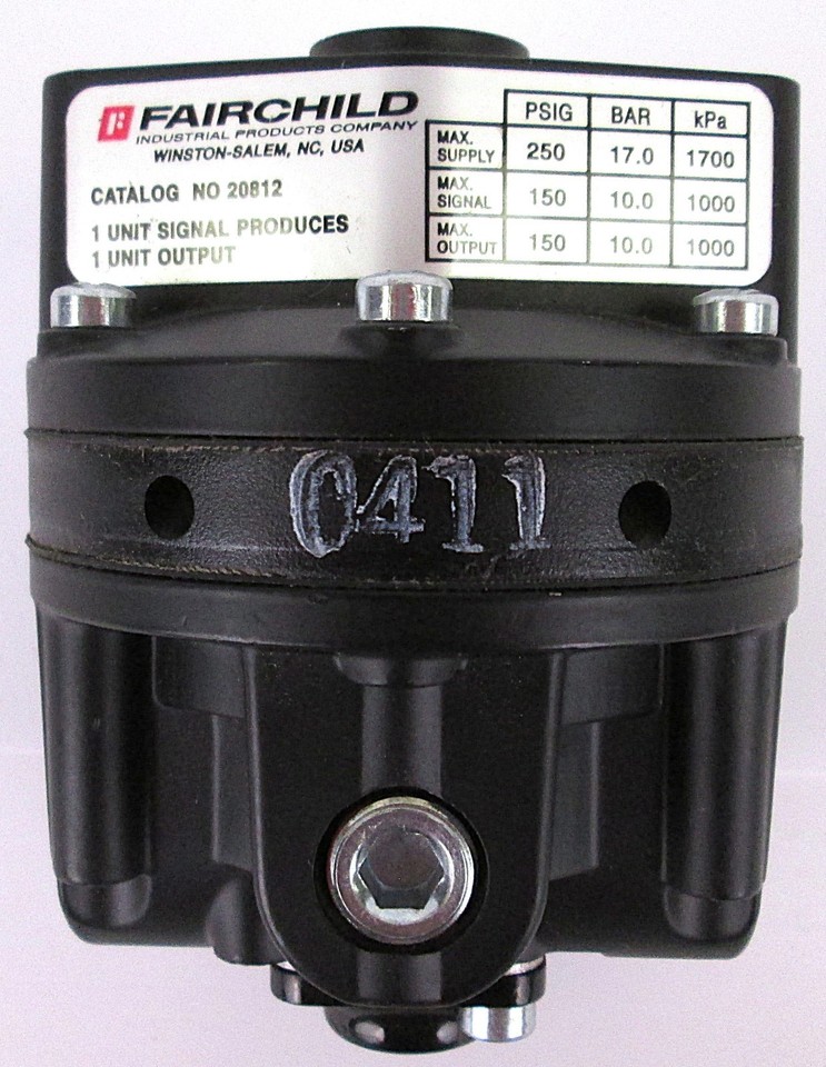 FAIRCHILD INDUSTRIAL, M20, 20812, MAX SUPPLY 250 PSI, VOLUME BOOSTER ...