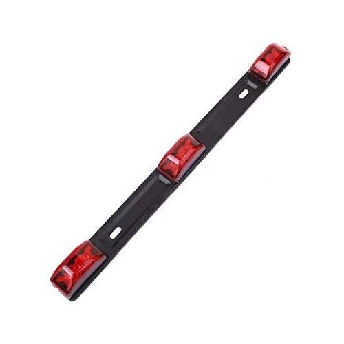 Red Trailer Light Bar 3 Light 9 LED Clearance ID Lightbar Strip for ...