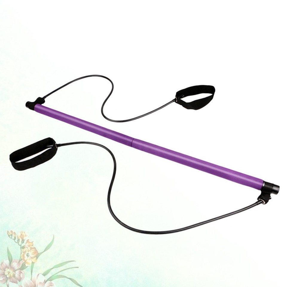 1PC Yoga Pilates Stick Resistance Bar Bodybuilding Gym Tube Loop ...