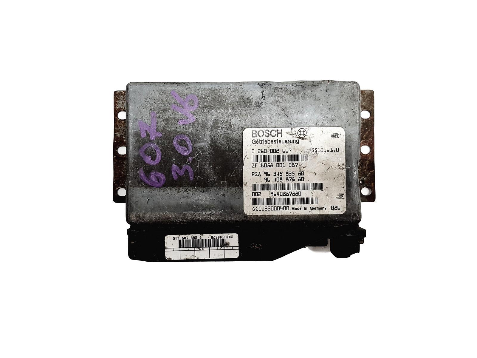 ECU Bosch 0 260 002 667 / 96 345 835 80 / 96 408 878 80 / 9640887880 | eBay