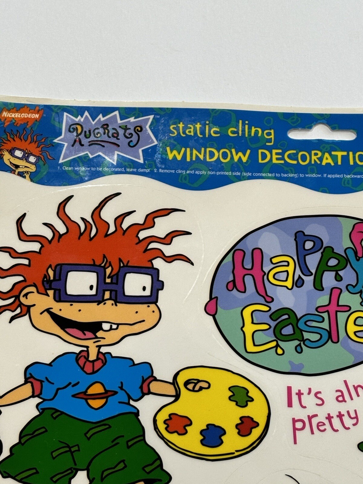 VTG Nickelodeon Rugrats Easter Window Color Clings Decorations 1998 | eBay