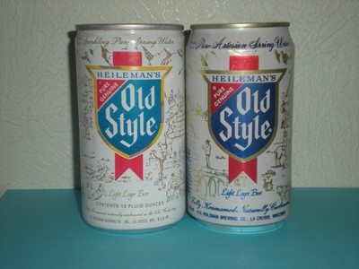 2- Different Old Style Beer Cans 12 oz. EMPTY Collectible Craft Beer ...