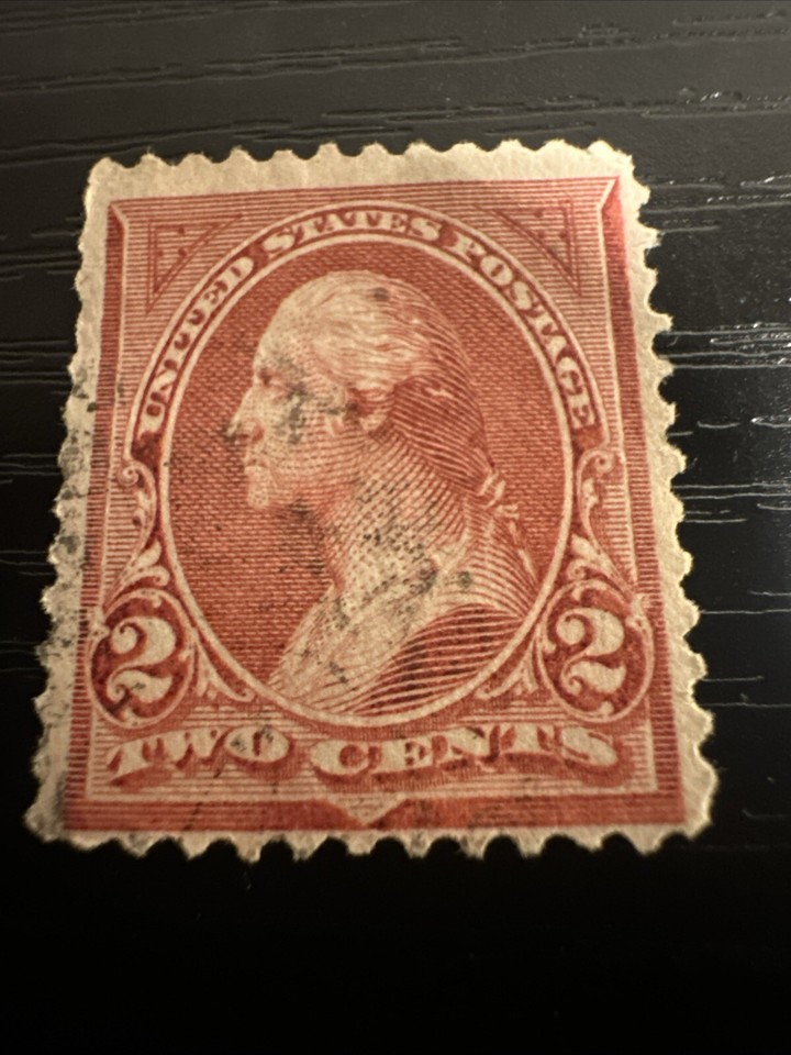 George Washington 1895 US Postage Stamp 2cents Carmine Type III Postal ...