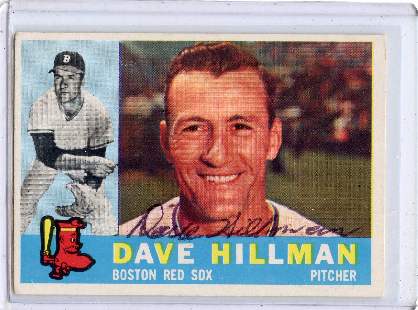 1960 TOPPS BASEBALL #68 DAVE HILLMAN, AUTOGRAPH, BOSTON RED SOX, 011818 ...