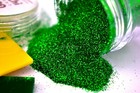 Crystal Green Glitter Powder DIY Arts and Craft Decorative Product Nail ...