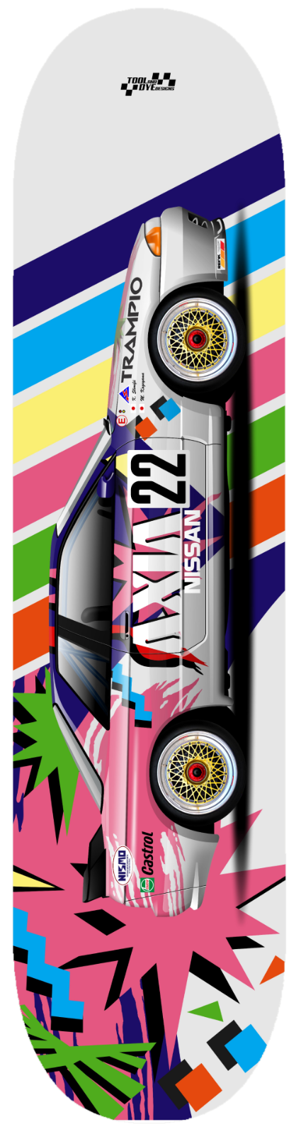 Car Art R32 GTR Skateboard Deck 7-ply hard rock maple jdm stance nissan ...