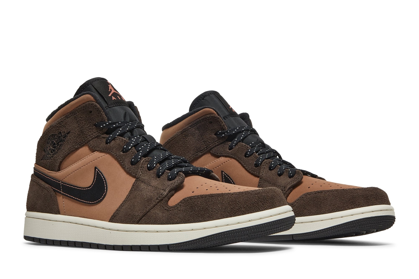 Nike Air Jordan 1 Mid SE Dark Chocolate Mid-top Men's Retro Sneakers ...