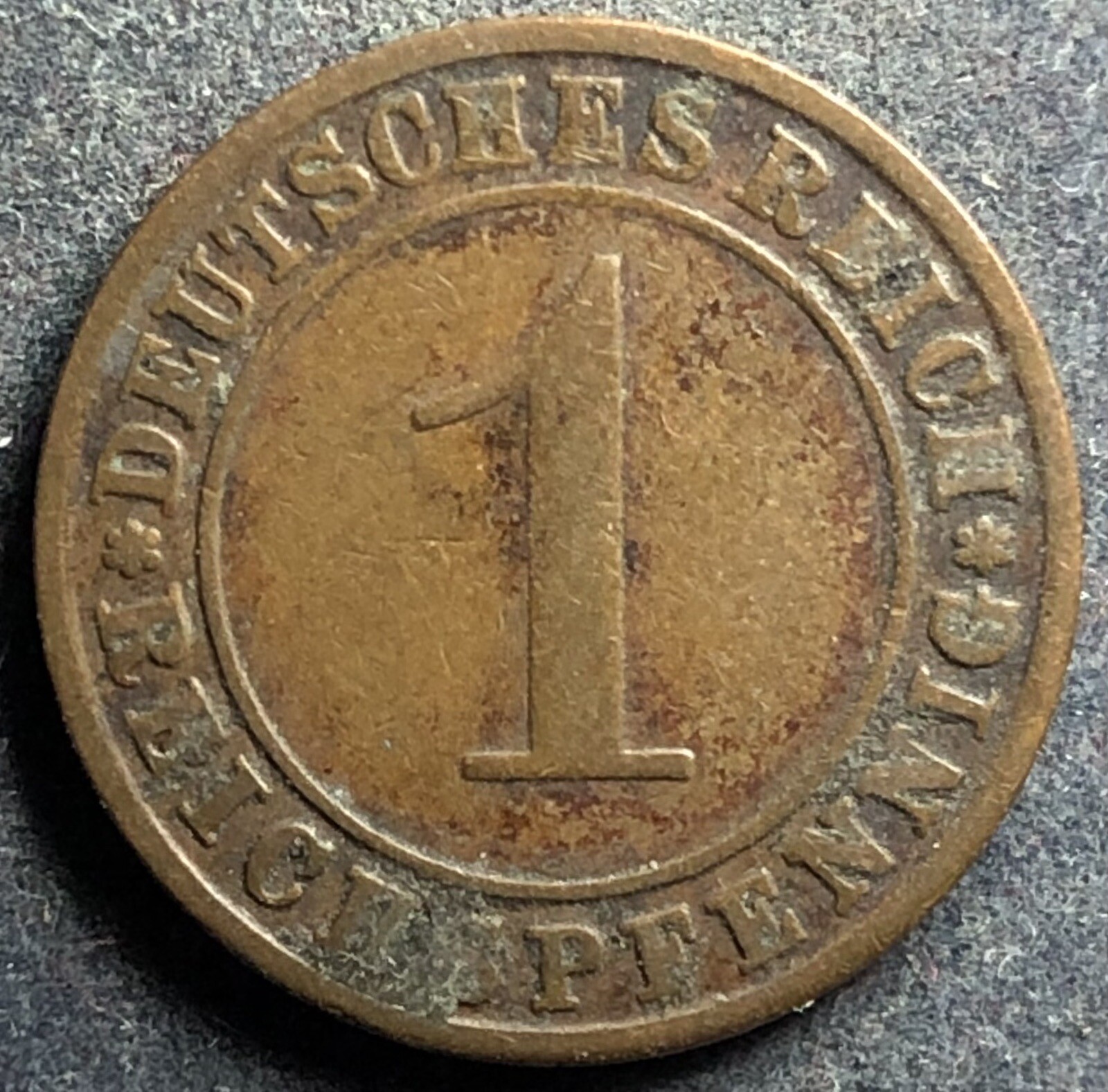 1 Reichspfennig 1927 G Deutsches Reich KM#37 K031123/0E | eBay