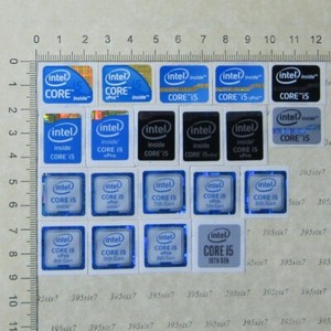 Laptop PC Processor Sticker (1st 3rd 4th 6th 7th 8th 9th 10th Gen) x 12 ...