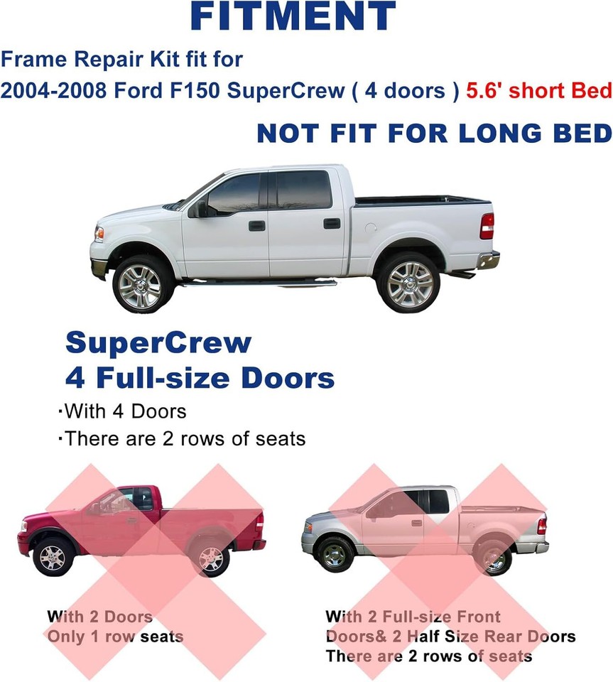 Choose the right frame repair kit which fits for 2004-2008 Ford F150 | eBay