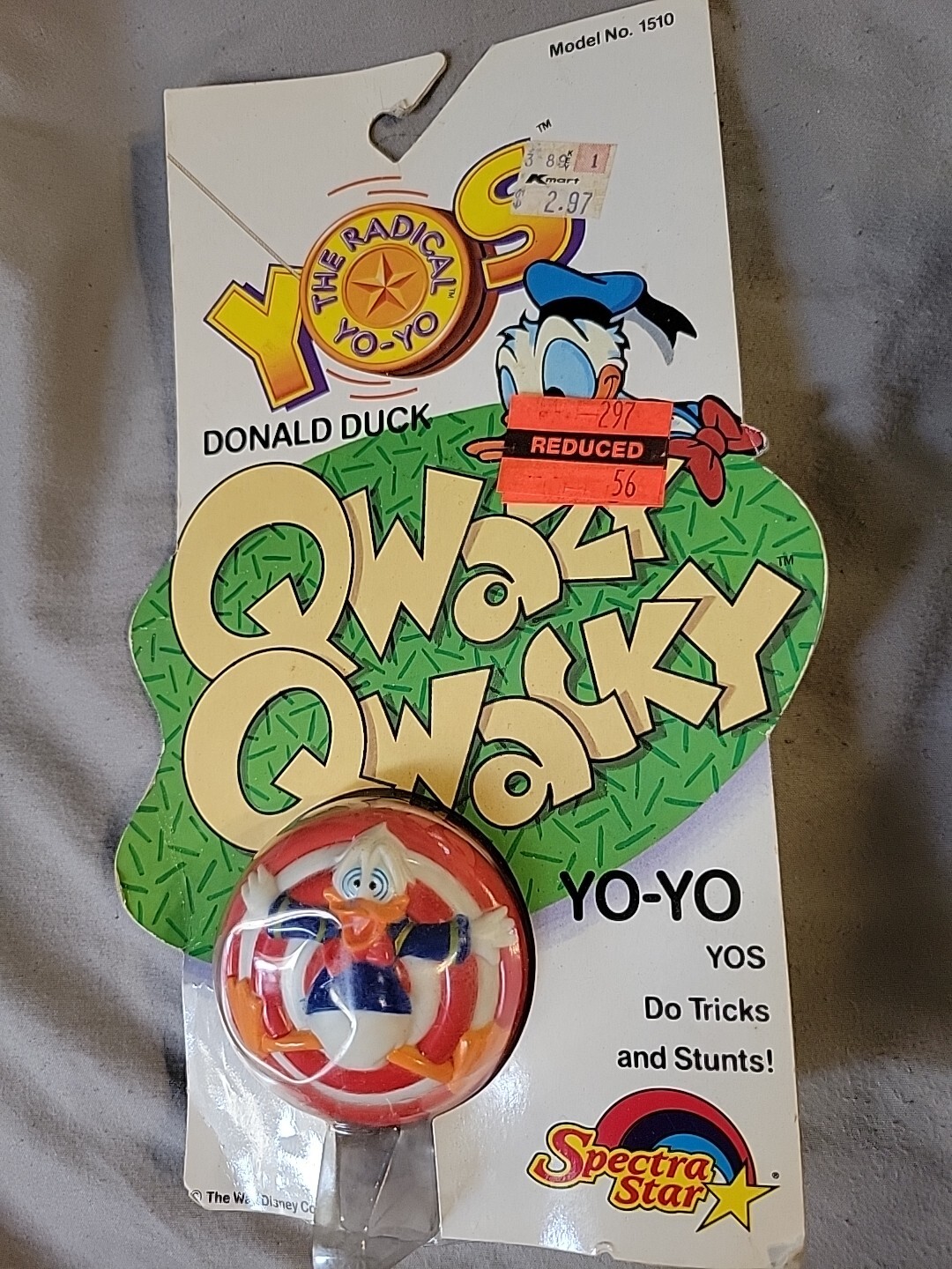 Vintage YOS The Radical YO-YO Spectra Star Donald Duck Qwazy Qwacky ...