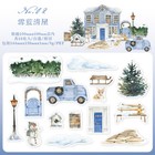 15pcs House Scene PET Stickers Journals Album Collage DIY Scrapbooking ...
