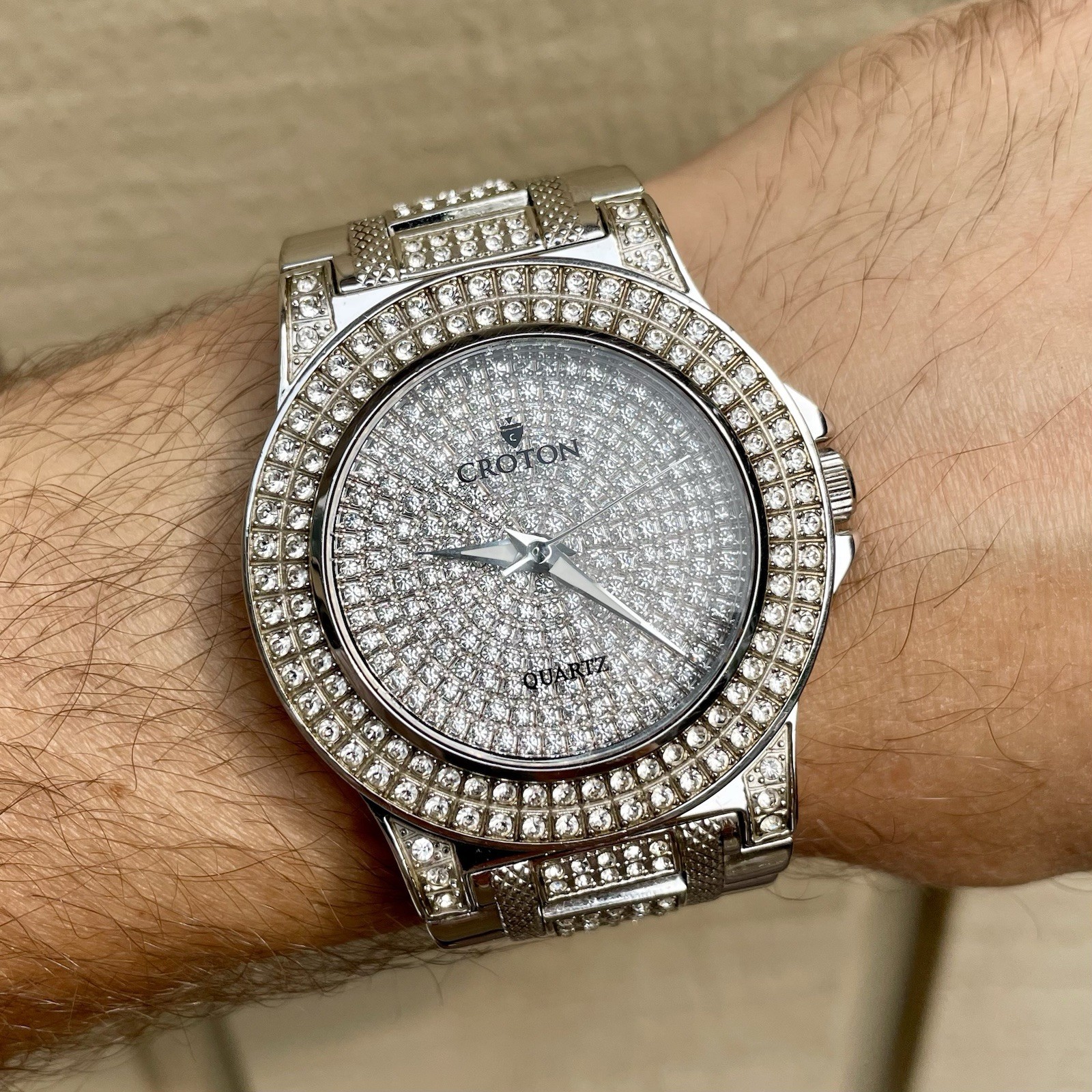 Men’s Croton Watch Anniversary Edition 44mm Crystal - New Battery | eBay