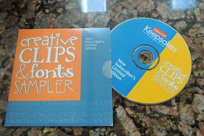 Creative Clips & Fonts Sampler Limited Edition(CD-ROM) | eBay