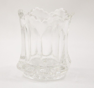 Toothpick Holder Crystal - Scallop and Hexagon Cylinder | eBay