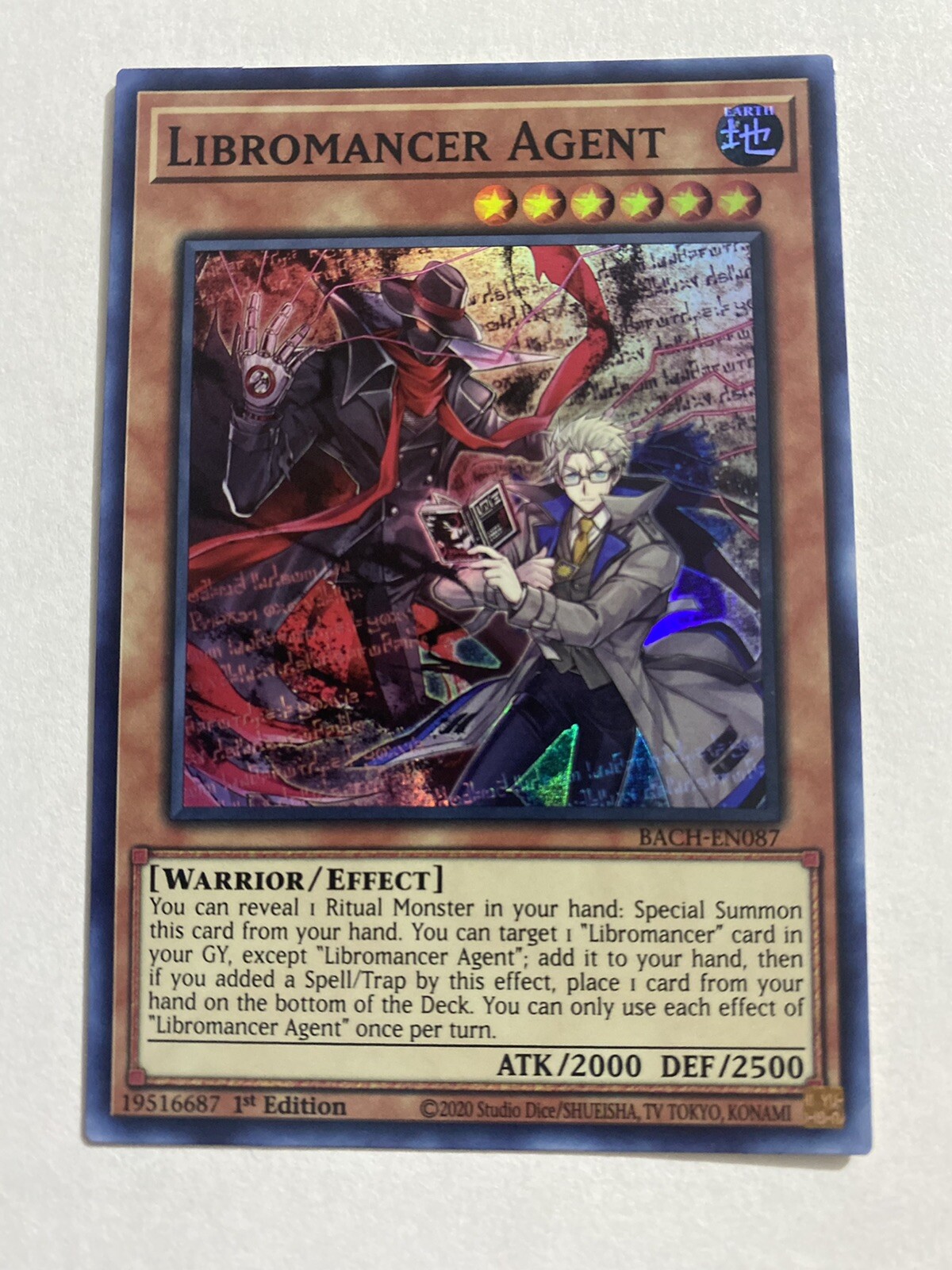 Yugioh x1 Libromancer Agent 1st Edition BACH-EN087 Super Rare (Near ...