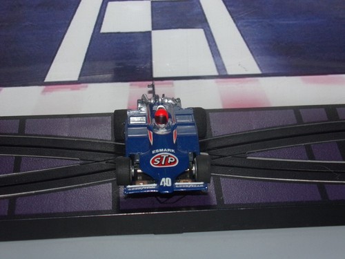 Ultra RARE Tyco Magnum 440 #40 STP Esmark Indy / F1 Blue HO Scale Slot ...