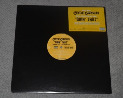 Clyde Carson~Doin' That 12" PROMO~2007 Hip-Hop / Breakbeat~FAST ...