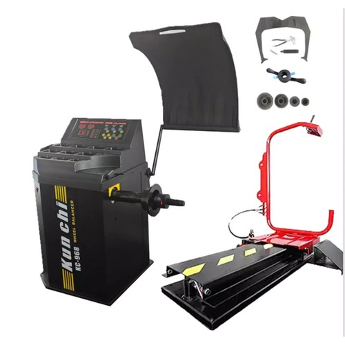 KC Rim Wheel Balancer Tire Lifting Machine Combo 680/1 Year Warranty | eBay