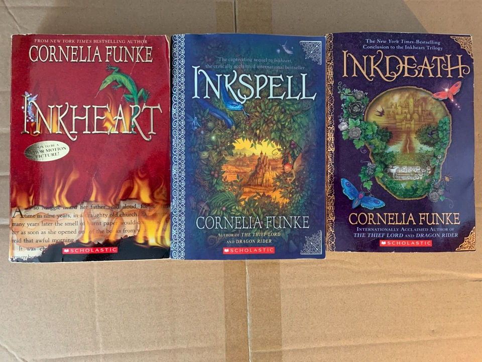 Inkheart Trilogy set: Inkheart Inkdeath Inkspell Cornelia Funke PB lot ...