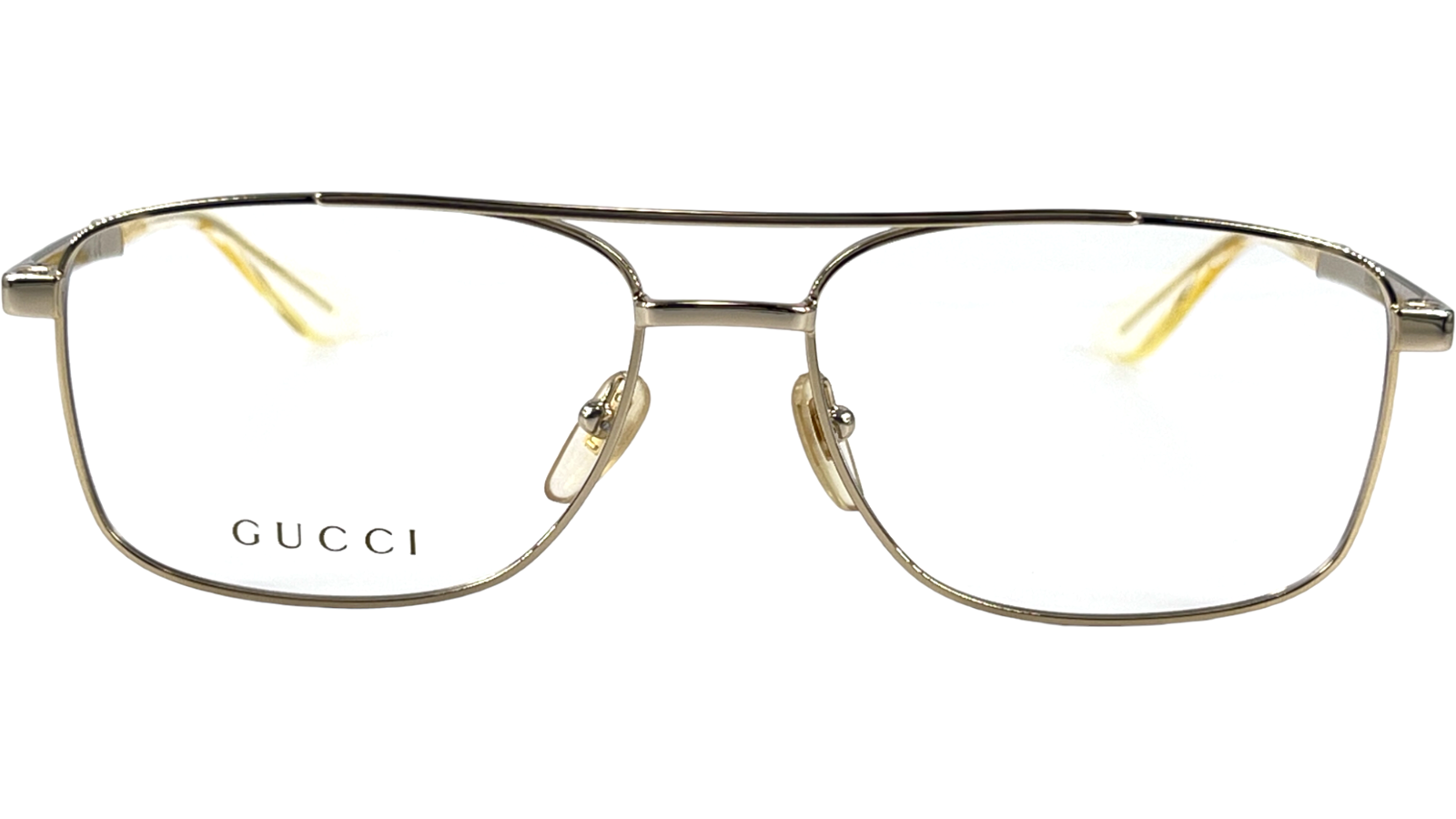 GUCCI GG0986O Mens Metal Eyeglass Frame 001 Gold 56-16 Pilot Italy for ...