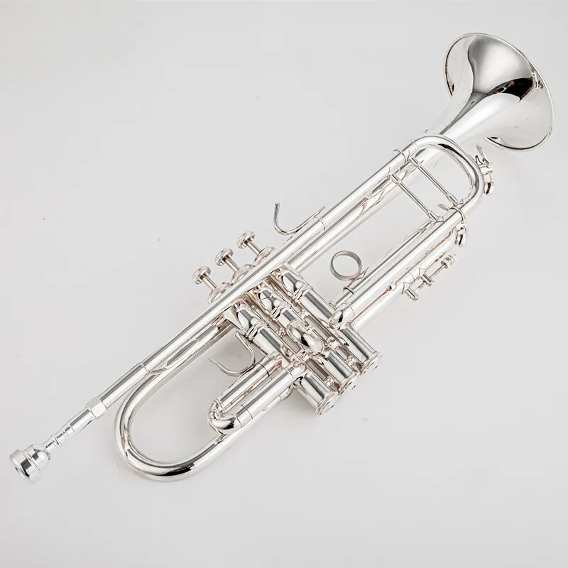 190s-37 50th Anniversary Silver Trumpet Strudents Professional trumpet ...