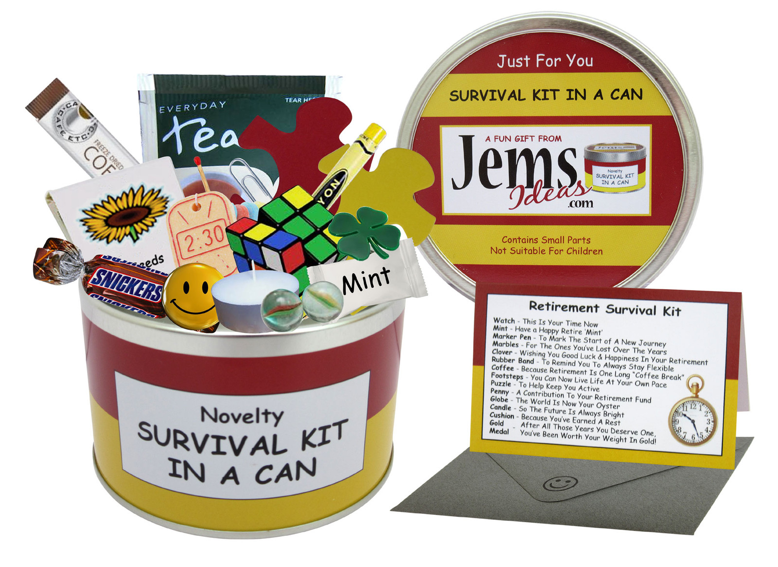 RETIREMENT SURVIVAL KIT IN A CAN. Novelty Gift - Fun Present / Card ...