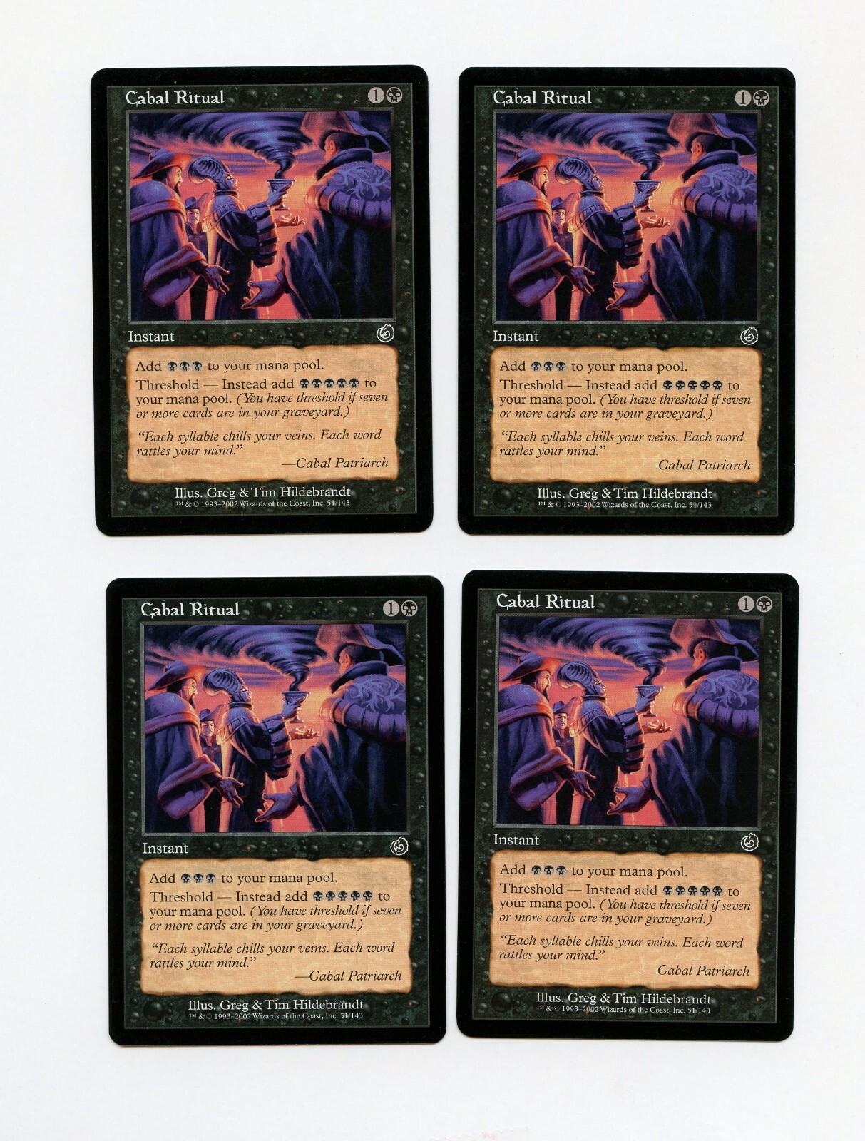 4 x Cabal Ritual Torment Magic the Gathering b | eBay