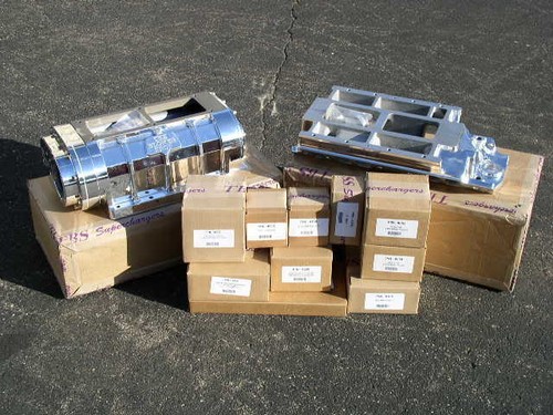 SMALL BLOCK CHEVY BLOWER SHOP SUPERCHARGER HIGH HELIX 8-71 POLISHED 2V ...