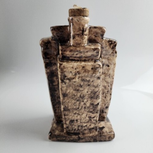 Empty Liquor Bottle Decanter Aztec Mayan God Brown Ceramic Mexico ...