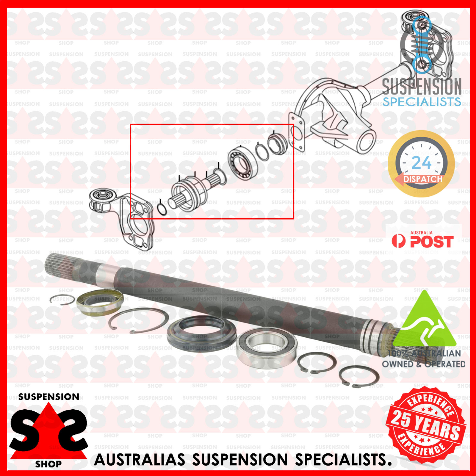Rear Axle Drive Shaft Suit SSANGYONG Rexton / Rexton Ii (Gab_) 3.2 ...
