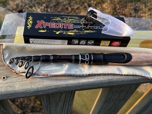 Lin's Xpedite Portable Telescopic Spinning Fishing Rods, 24T Carbon ...