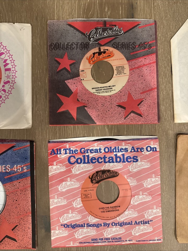 Lot Of 10 RARE Collectables Label Doo Wop R&B Soul 45 Records Cadillacs ...
