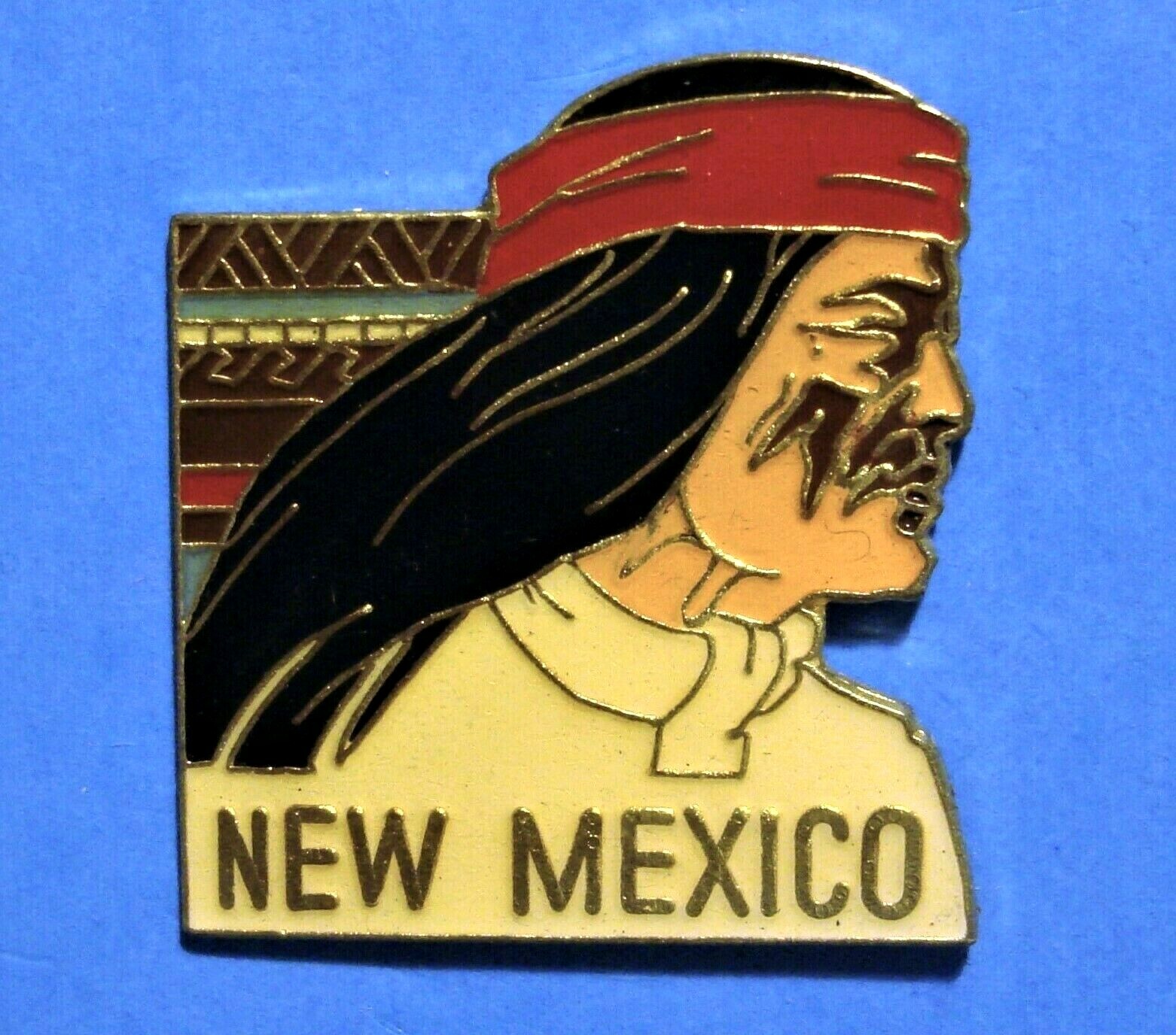 NEW MEXICO - NATIVE AMERICAN - INDIAN - VINTAGE LAPEL PIN - HAT PIN ...