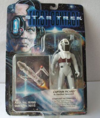Star Trek First Contact Captain Picard in Starfleet Space 6 Inch Action ...