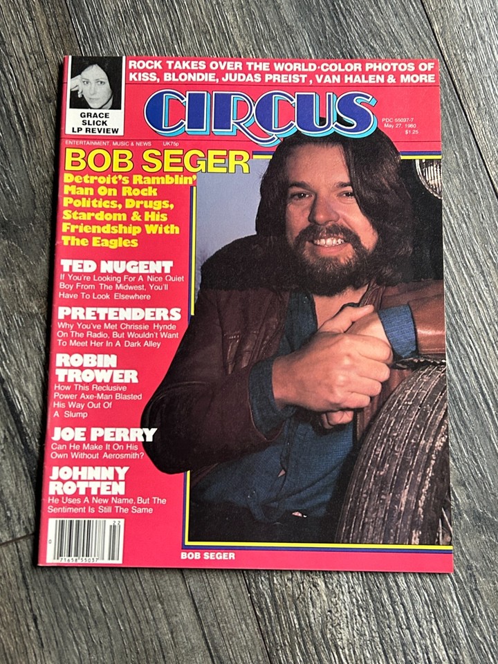 Circus Magazine May 1980 Bob Seger Van Halen Poster Kiss Rotten ...