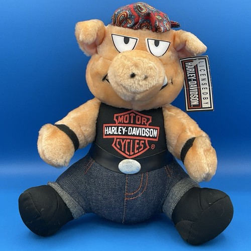 Harley Davidson 1993 Hog Pig Biker Plush Animal NWT | eBay