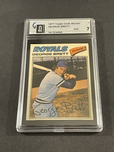 1977 Topps Cloth Sticker #7 George Brett GAI 7 NM "1st Graded" 1/1 | eBay