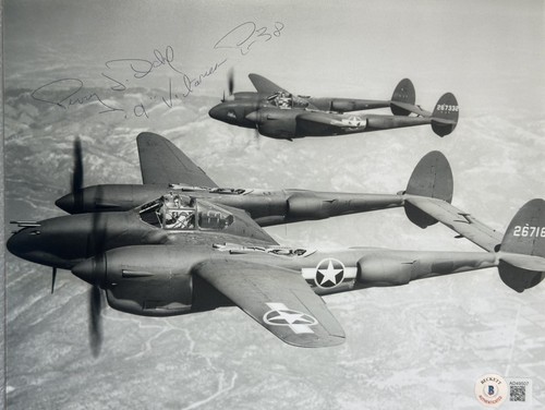 Perry Dahl Signed " P-38 " 8x10 Military Photo AUTO BAS Hologram | eBay