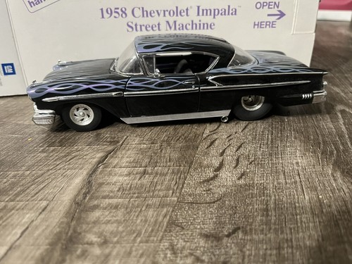 1958 Chevy Impala Flame Black Custom Rod Street Machine Hot Car 58 ...
