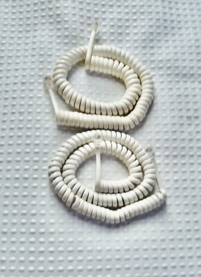 Phone Handset Coiled Cords LOT OF 2 | eBay