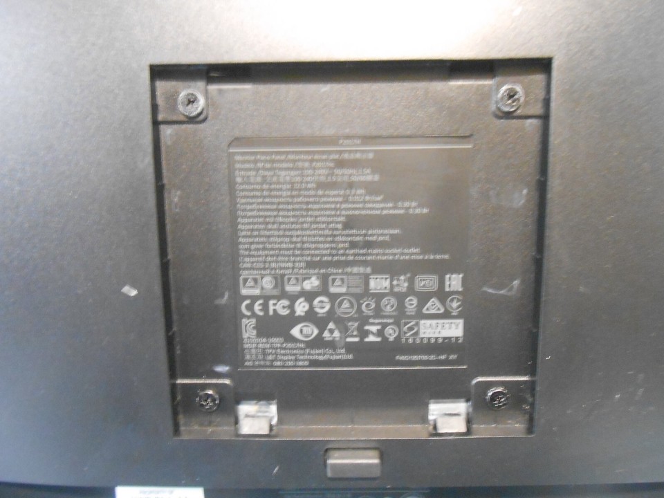 Dell P2017H Black 20 in Widescreen Tiltable Flat Panel Led Backlit LCD ...