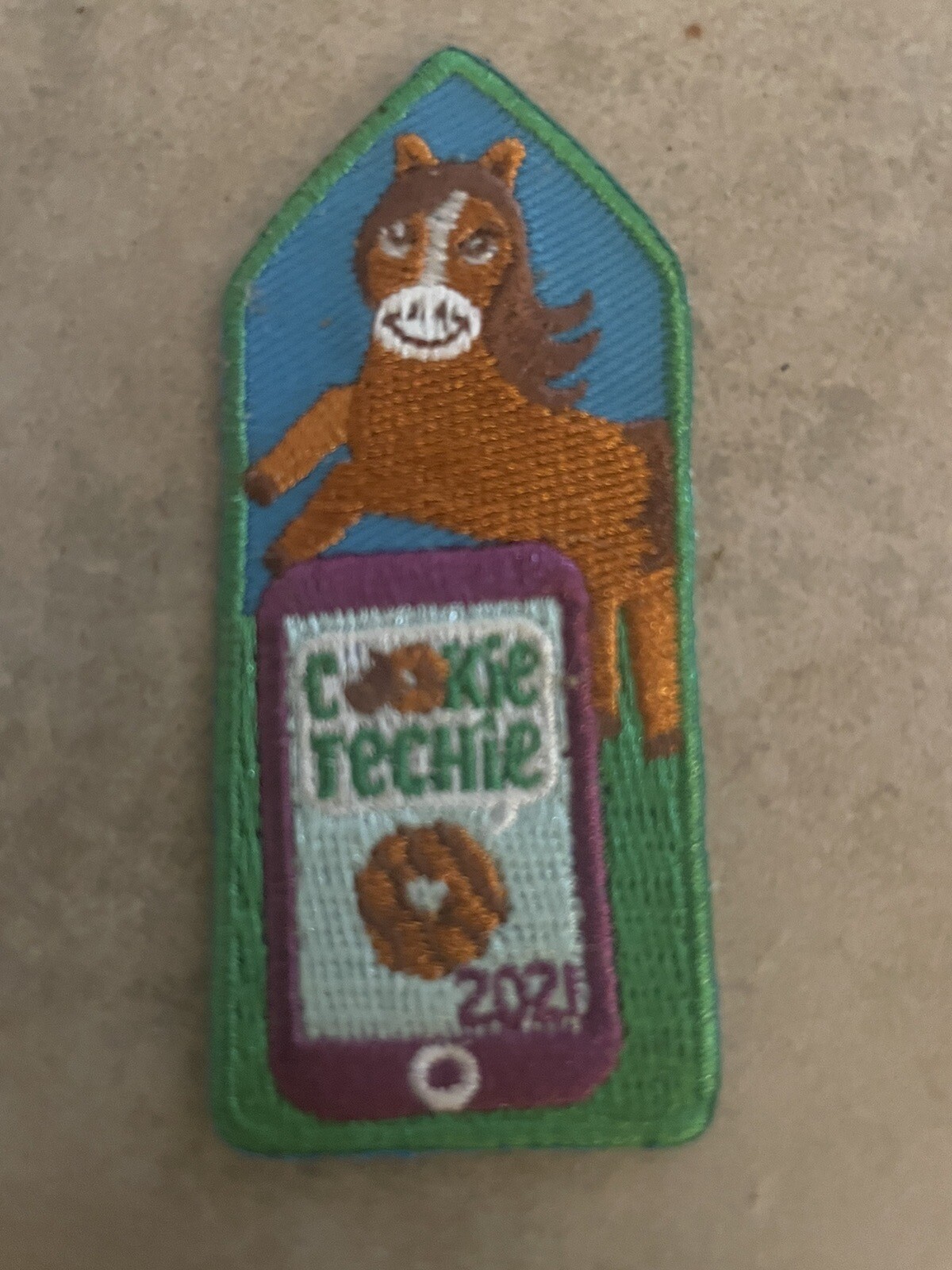 Girl Scout Cookie Patch Cookie Techie 2021 Horse | eBay