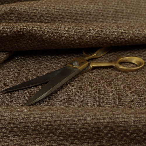 New Modern Textured Plain Hopsack Weave Brown Upholstery Furniture ...