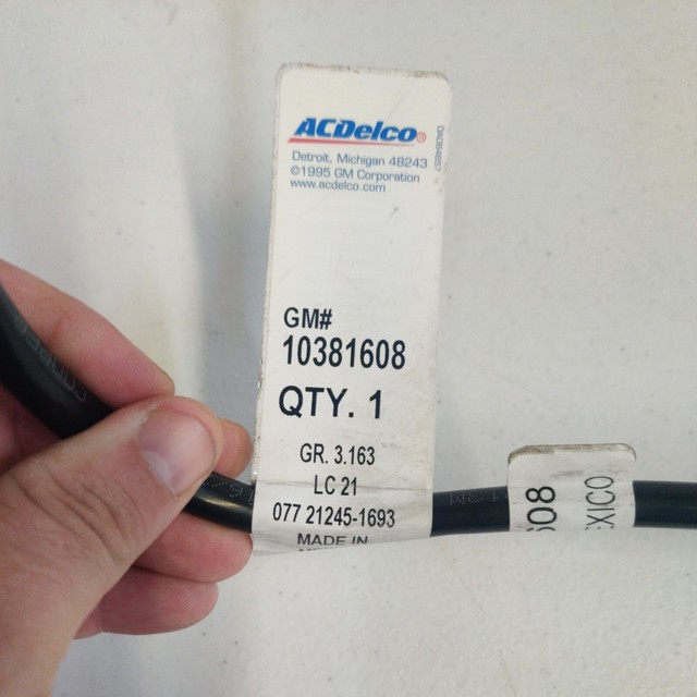 Fuel Supply Hose ACDelco GM Original Equipment 10381608 for sale online ...
