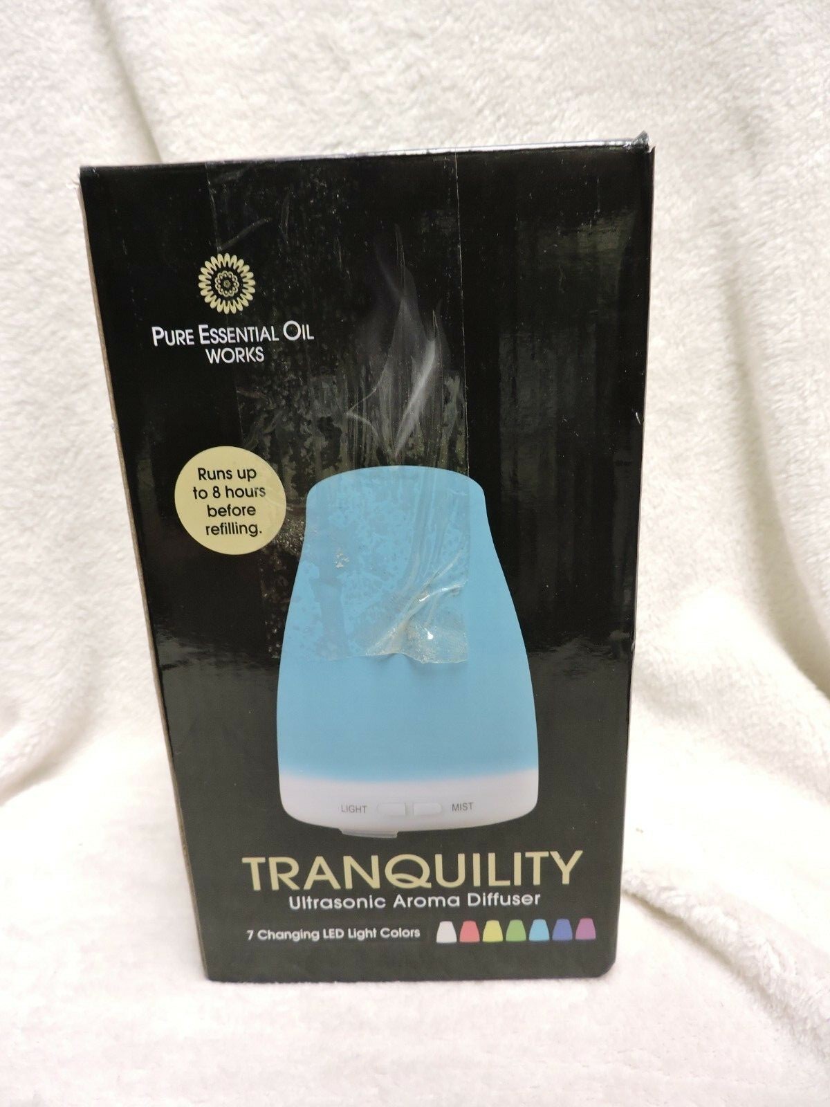 Pure Essential Oil Works Tranquility Ultrasonic Aroma Diffuser LED light 7 color | eBay