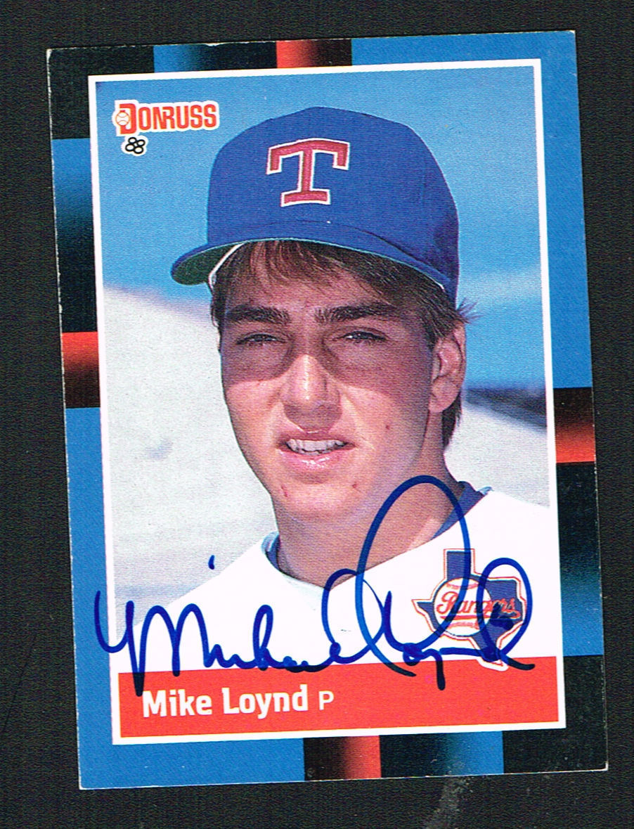 Mike Loynd #550 signed autograph auto 1988 Donruss Baseball Trading ...