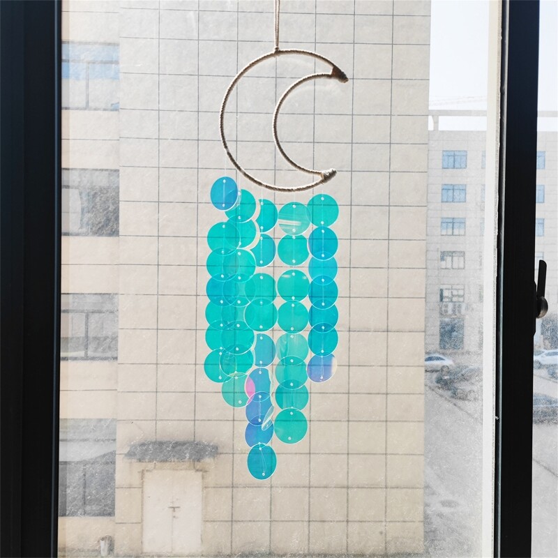 Moon Sequins Pendant Decorations for Yard Garden Room Bedroom Decor | eBay