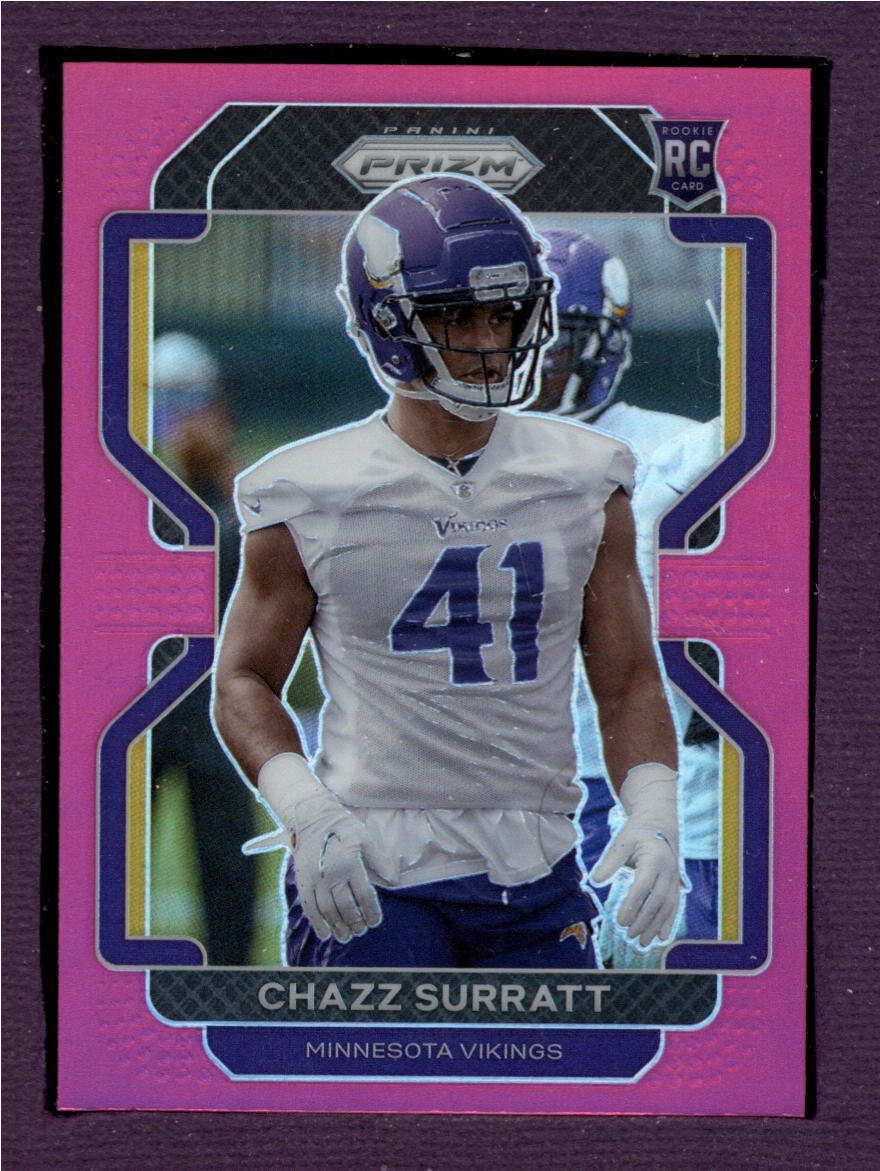 2021 Panini Prizm Prizm Pink #419 Chazz Surratt NM-MT RC Rookie Vikings ...